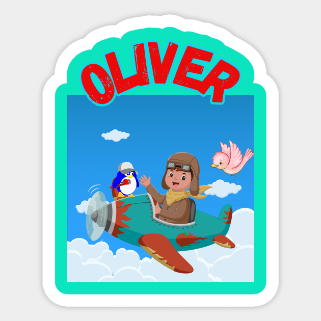 Oliver baby's name - Baby Names - Sticker | TeePublic