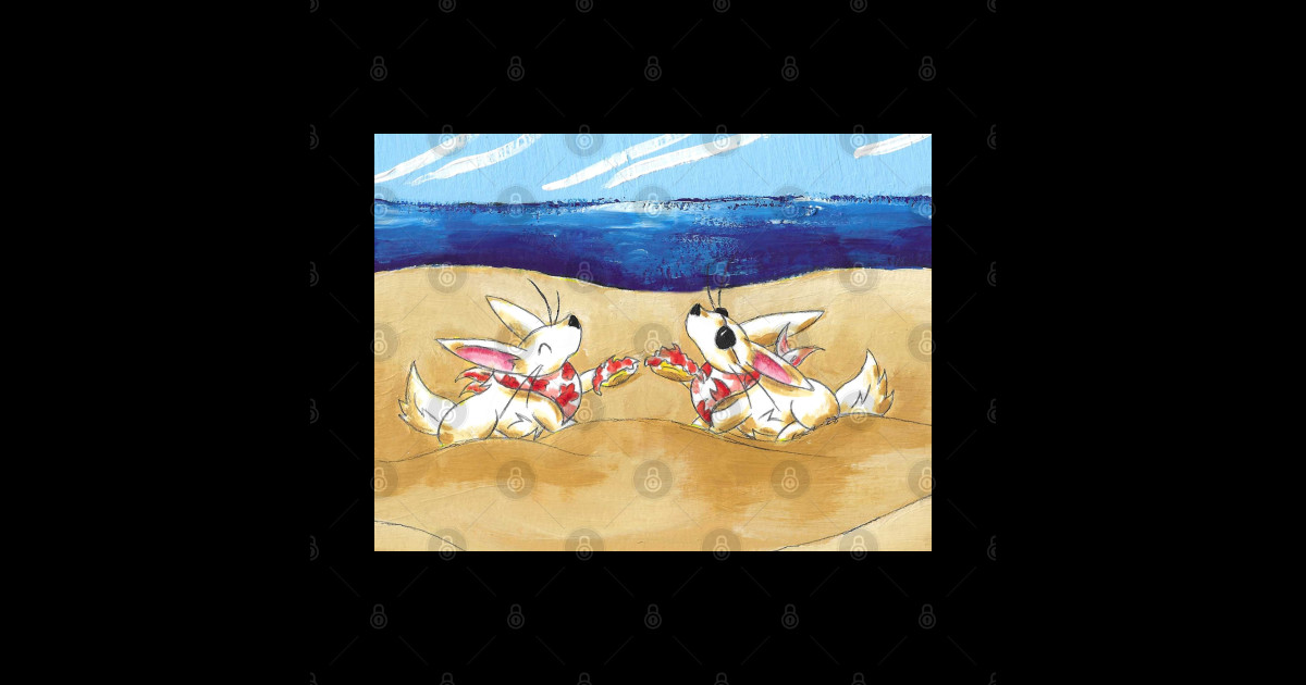 June Rabbits - Happy Summer - Sticker | TeePublic