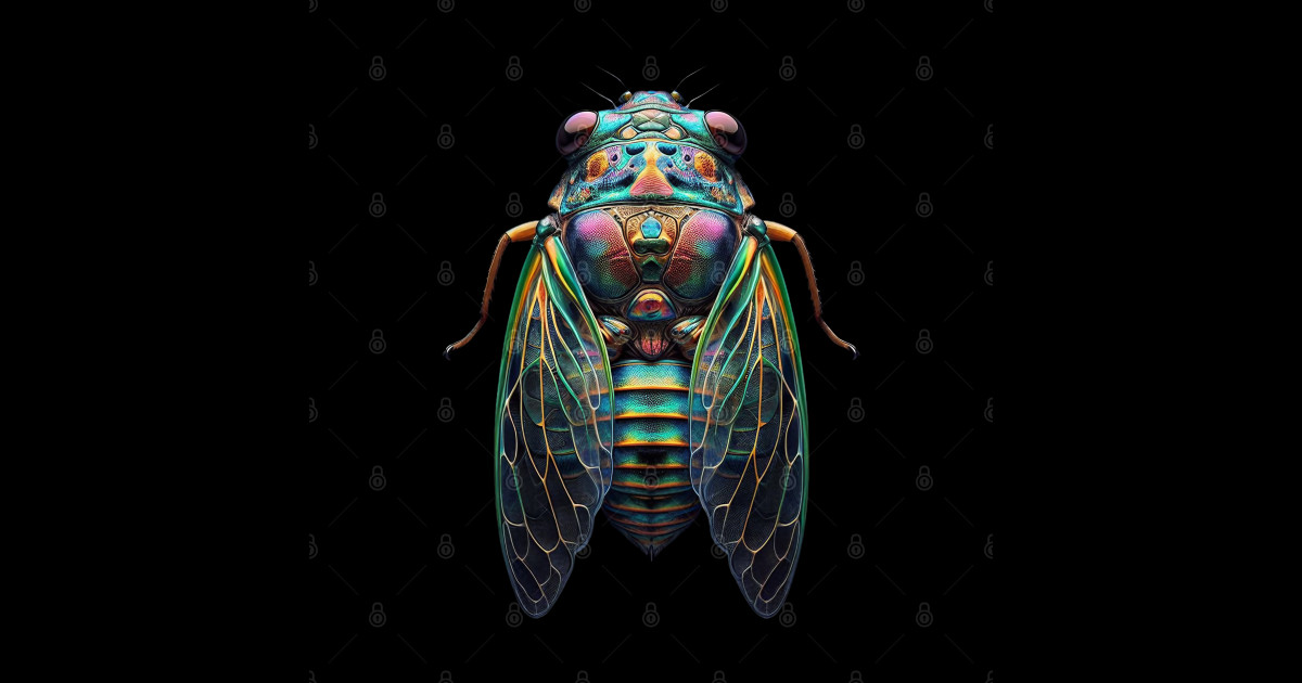 cool Cicada Insect Great Eastern Brood X USA 2024 - Cicada - Pin | TeePublic