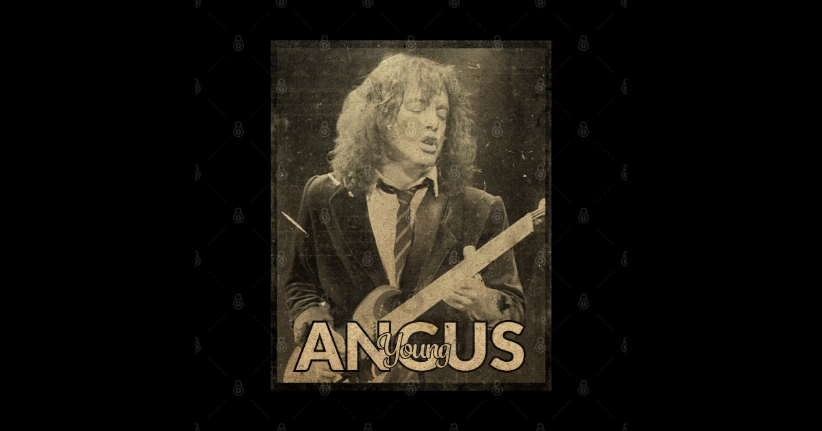 Angus Young / Classic Style - Angus Young - Sticker | TeePublic