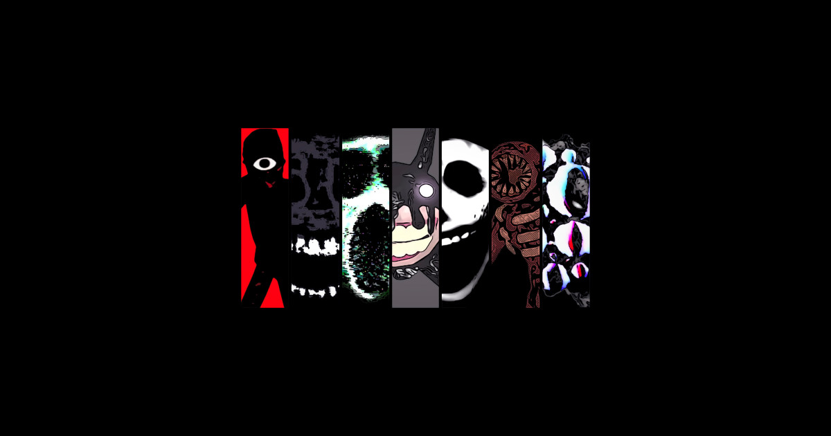 Doors - Seven Deadly Entities! - Roblox Doors - Sticker | TeePublic