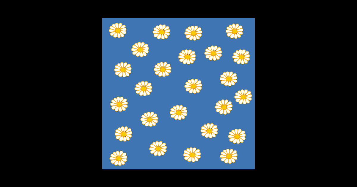 simple hippy daisy pattern - Hippy - Sticker | TeePublic