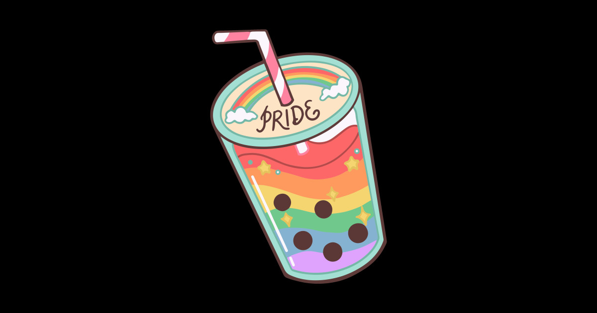 PRIDE Boba Tea - Pride - Sticker | TeePublic