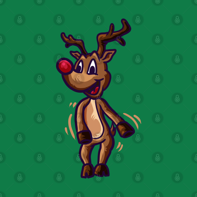 Anime Rudolph dancing the Flossing dance! - Rudolph - T-Shirt | TeePublic