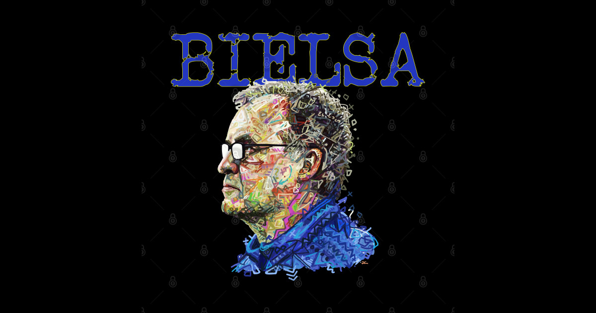 Marcelo Bielsa Abstract - Bielsa - Sticker | TeePublic