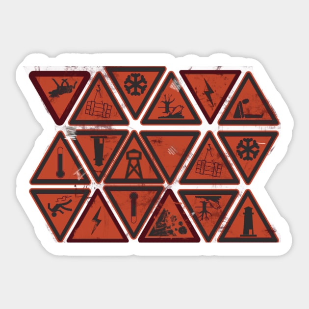 Battered Hazards - Post Apocalypse - Sticker | TeePublic