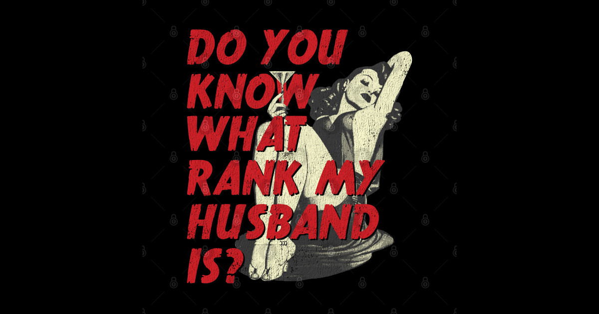 Military Spouse Rank Pin Up - Military Spouse - Sticker | TeePublic