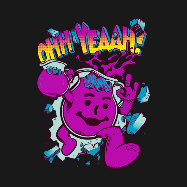 OHH YEAH! Kool Aid Man Purple Drank - Kool Aid Man - T-Shirt | TeePublic