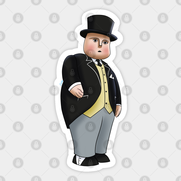 The Fat Controller - Thomas - Sticker | TeePublic