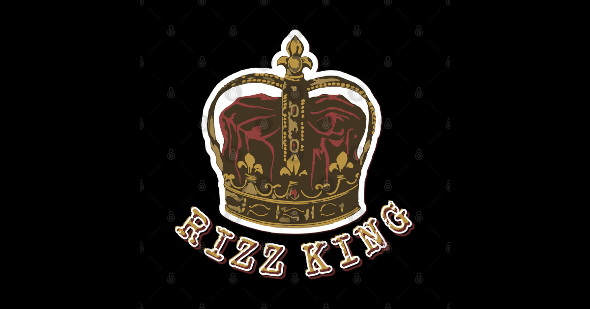 RIZZ KING - Rizz - Sticker | TeePublic