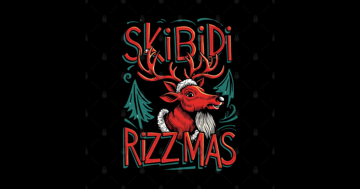 Skibidi rizzmas animal cute - Skibidi Rizzmas - Sticker | TeePublic