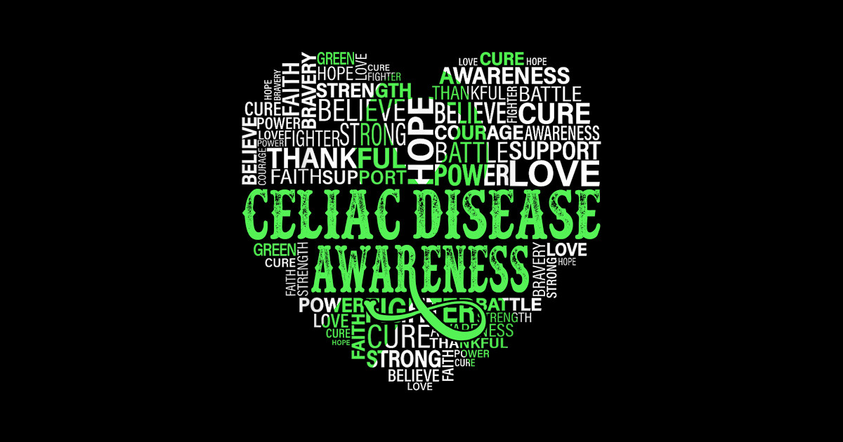 Celiac Disease Green Ribbon Awareness Support - Awareness Support ...