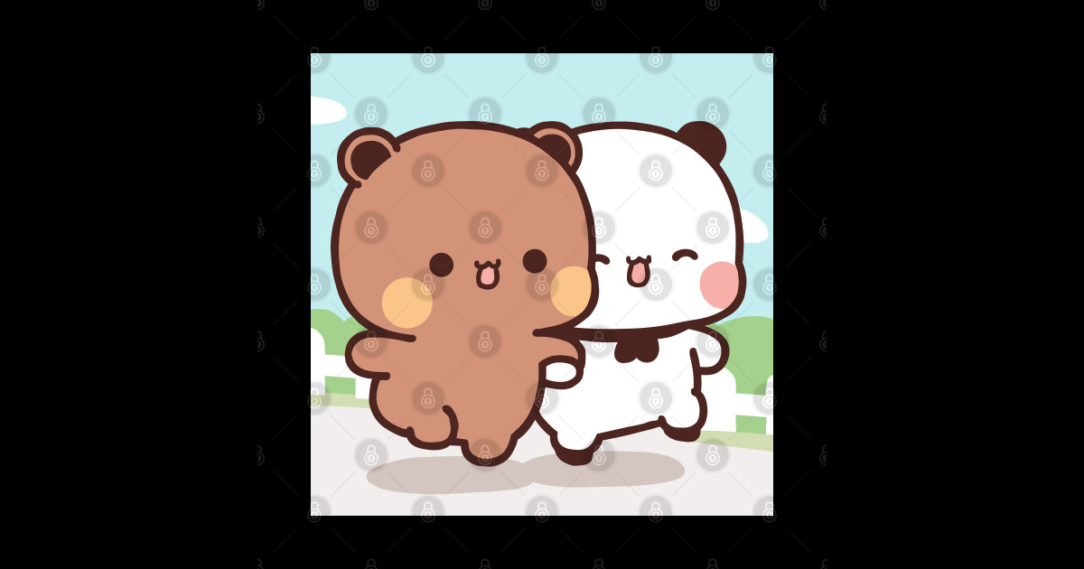 Bubu Dudu Couple Hug – Cute Kawaii Love Illustration - Bubu Dudu ...
