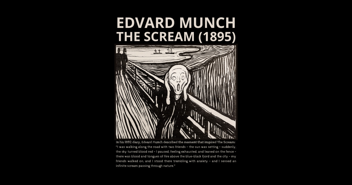 The Scream by Edvard Munch – Iconic Expressionist Art Design - Edvard ...