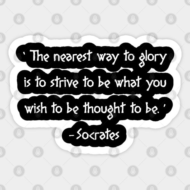Strive for Change - Socrates - Sticker | TeePublic