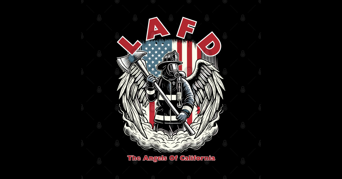 Proud LAFD Strong Los Angeles Firefighters Hero USA - Proud Lafd Strong ...