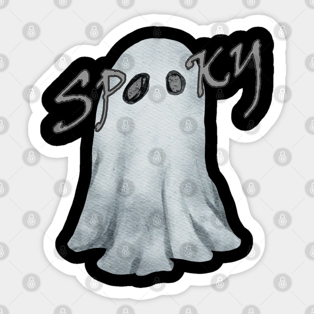 Halloween Spooky Ghost - Halloween - Sticker | TeePublic