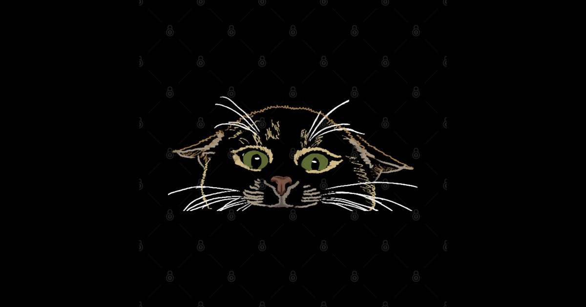 "Crazy Cat" Jamie's Hand-Drawn Cat Collection - Cat - Sticker | TeePublic