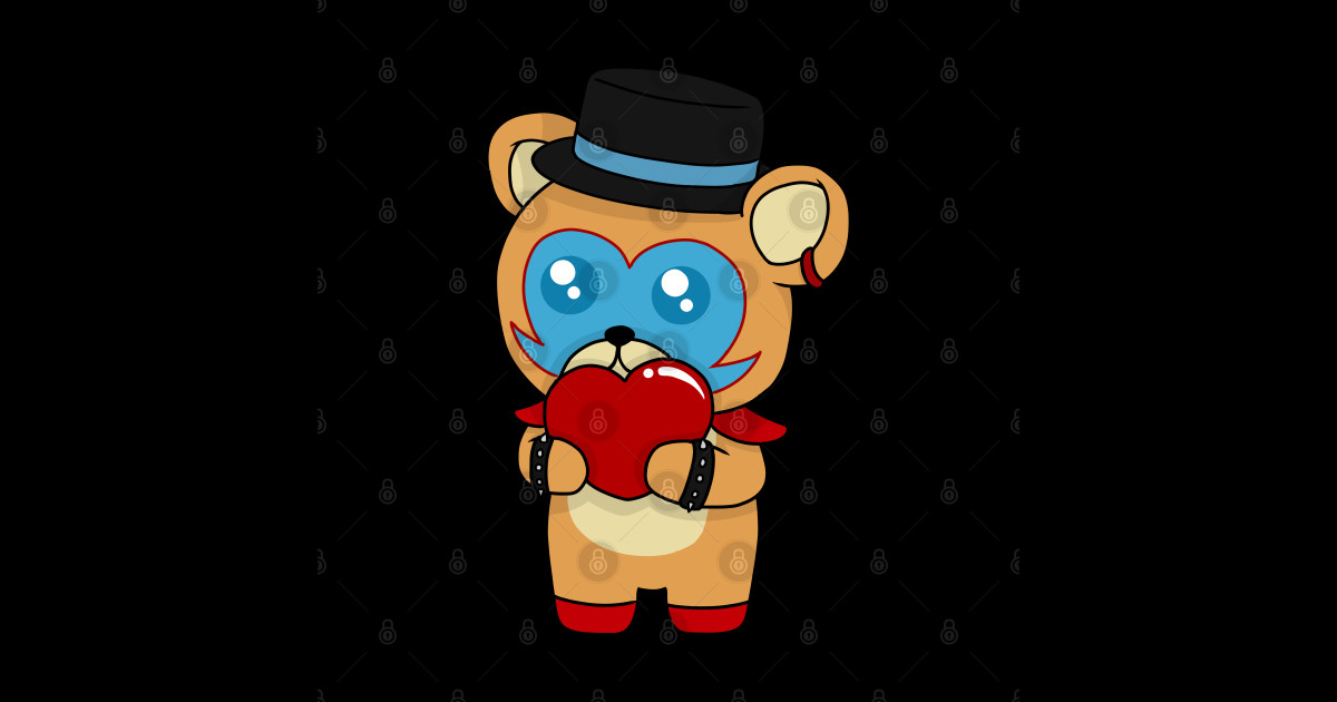 fnaf security breach freddy valentine chibi - Chibi - Posters and Art ...