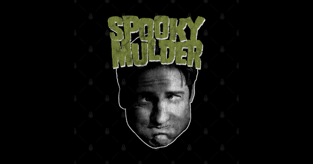Spooky Mulder, X Files, Sci Fi, Horror - The X Files - Pin | TeePublic