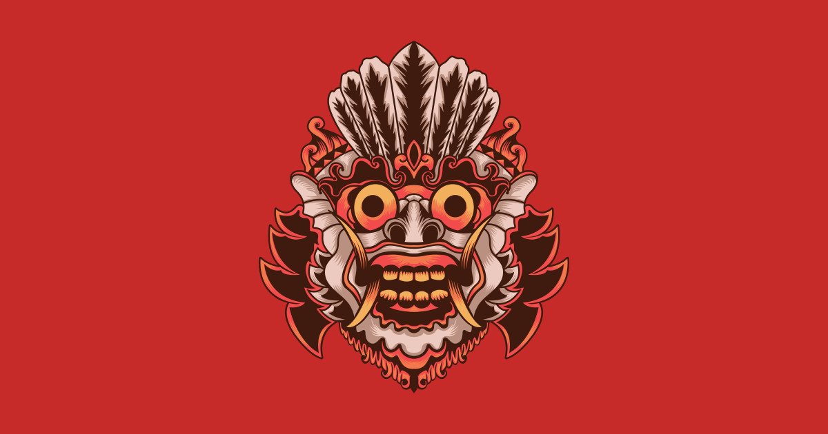 Bali Barong Monster Mask - Barong Bali - T-Shirt | TeePublic