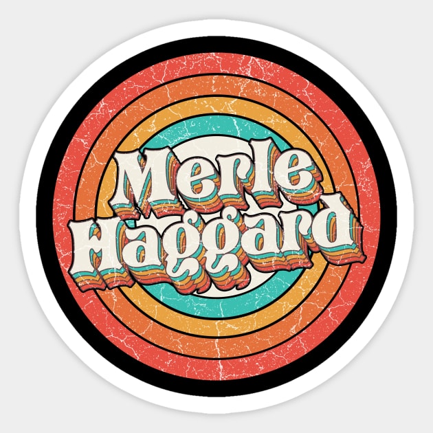 Merle Proud Name - Vintage Grunge Style - Merle Proud Name - Sticker ...