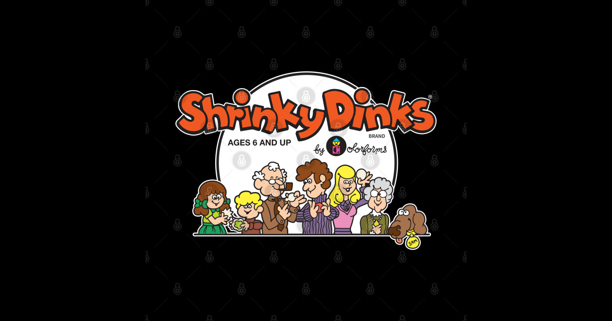 Shrinky Dinks - Dark - Shrinky Dinks - Sticker | TeePublic