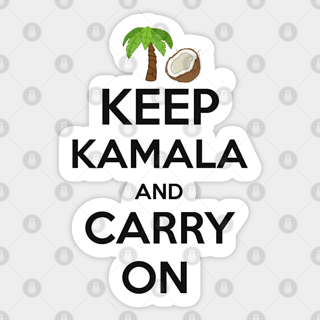 KAMALA HARRIS COCONUT TREE STICKER - Kamala Harris - Sticker | TeePublic