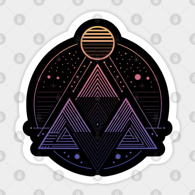 Astral Resonance Codex - Pyramid - Sticker | TeePublic