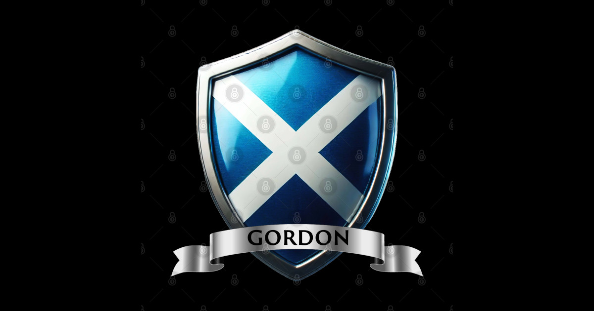 Gordon Clan of Scotland Saltire Strength - Gordon Saltire Design ...
