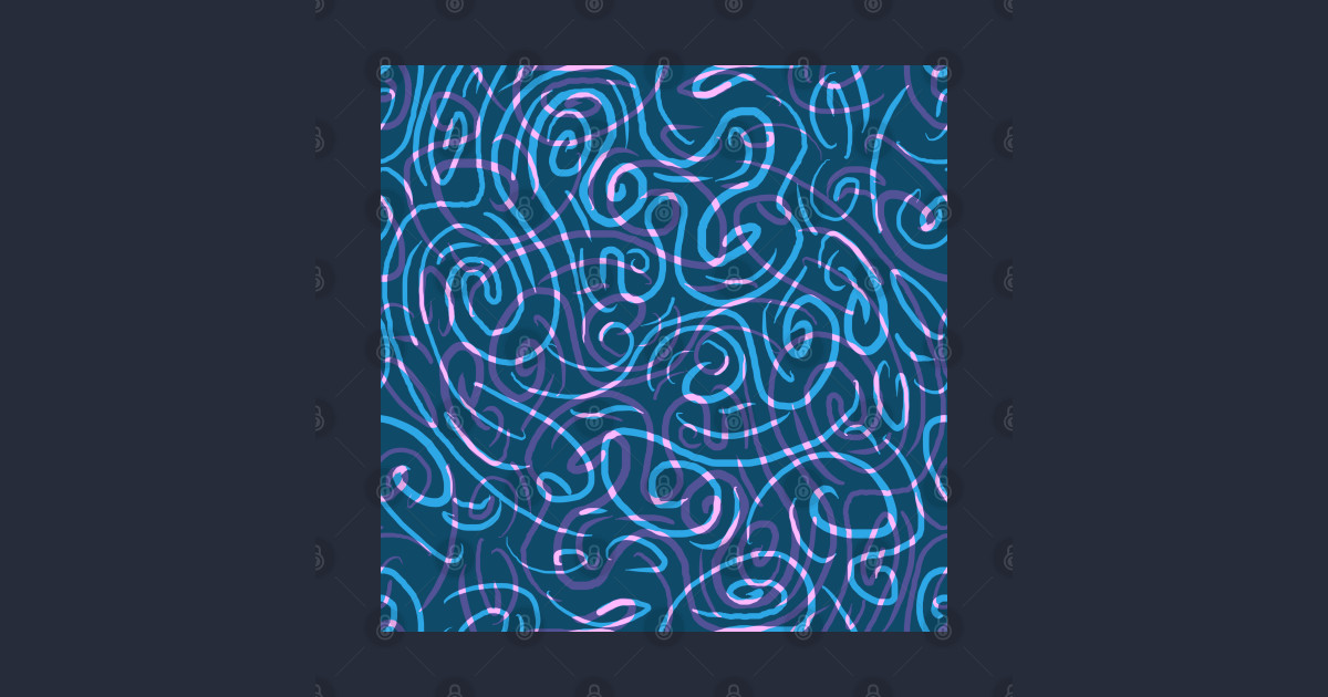 Swril pattern, colorful chaotic shapes - Swril - T-Shirt | TeePublic