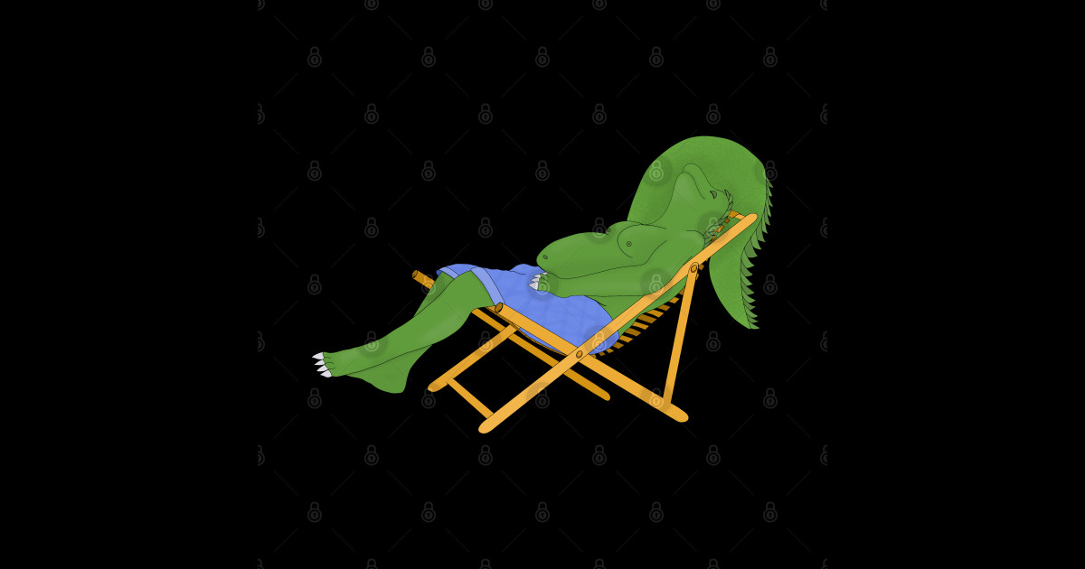 Dinosaur's Summer Vacation - Dinosaur Funny - Sticker | TeePublic