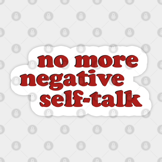 no more negative thoughts