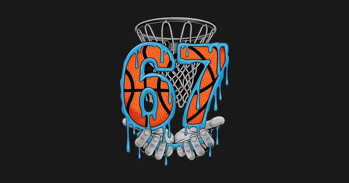 67 Basketball Drip Number Funny Meme Style Kids Boys - Funny Meme Style ...