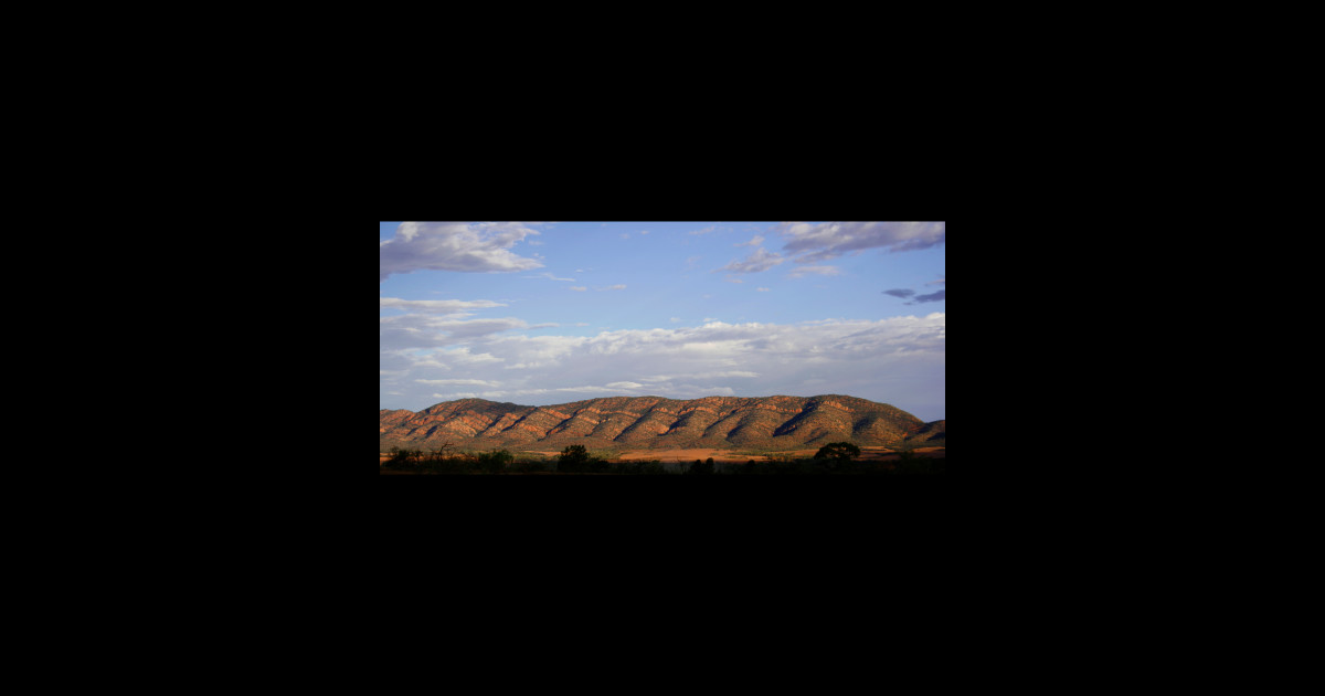 Mountain Range in Australian Outback - Landscape - Sticker | TeePublic