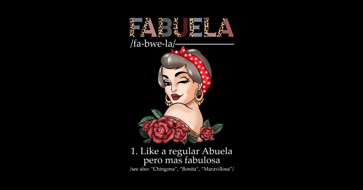 Fabuela Spanish Fabuela Leopard Dot Day - Fabuela - Sticker | TeePublic