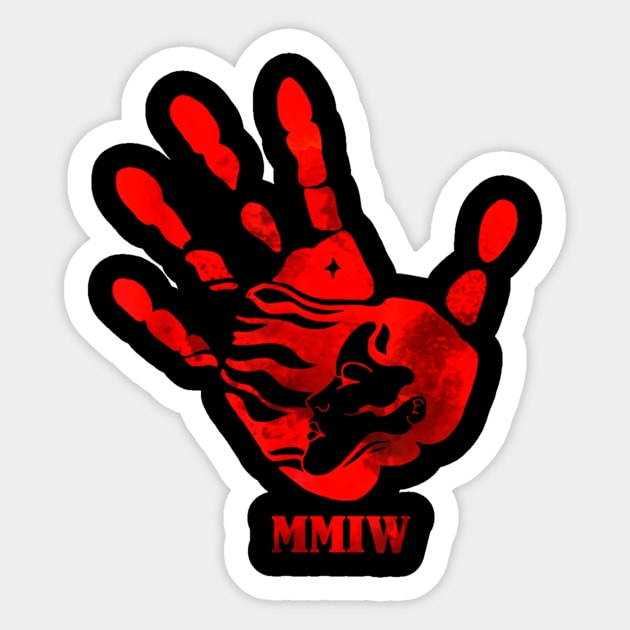 Hand Red Mmiw - Hand Red Mmiw - Sticker | TeePublic