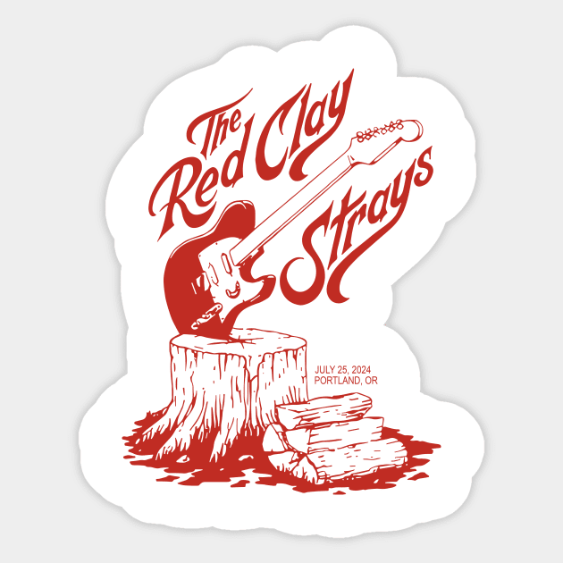 The Red Clay Strays - The Red Clay Strays - Sticker | TeePublic