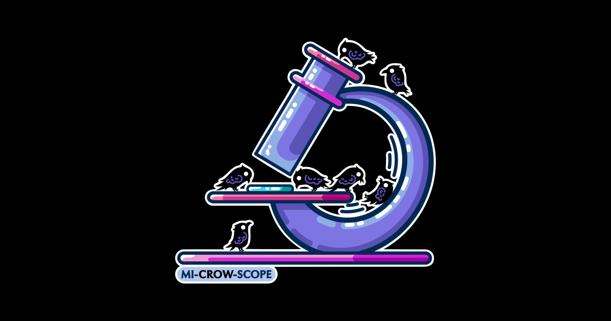 Microscope Science Pun - Science - Sticker | TeePublic