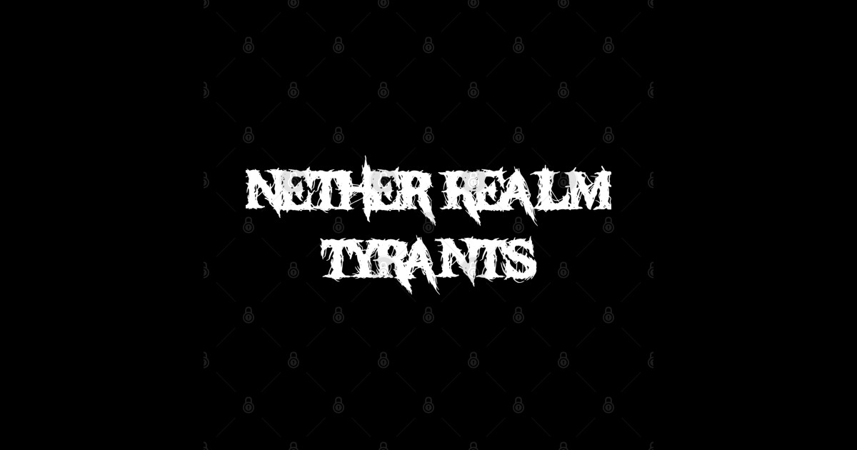 Nether Realm Tyrants Logo - Skeleton - Sticker | TeePublic