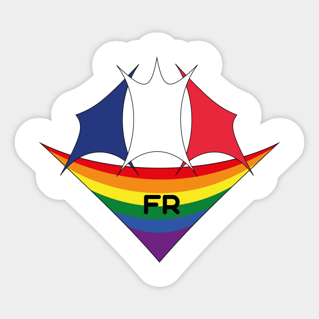 France pride flag - Pride - Sticker | TeePublic