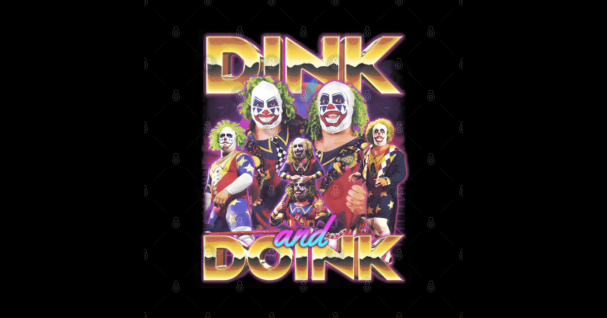 Dink & Doink Retro Bootleg - Doink The Clown - Sticker | TeePublic