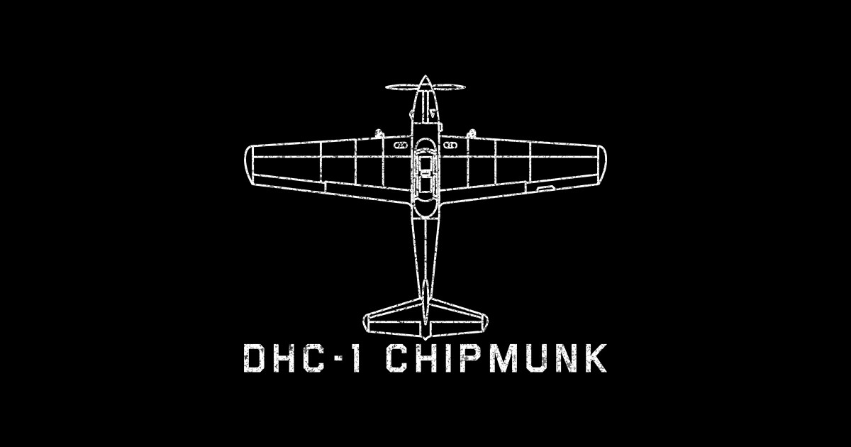 De Havilland Canada DHC-1 Chipmunk Blueprint Gift - De Havilland Canada ...