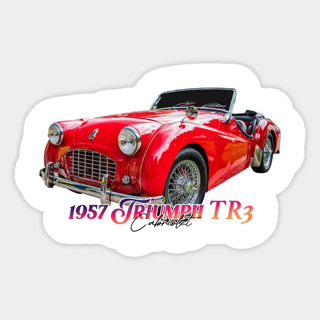 1957 Triumph TR3 Cabriolet - 1957 Triumph Tr3 Cabriolet - Sticker ...