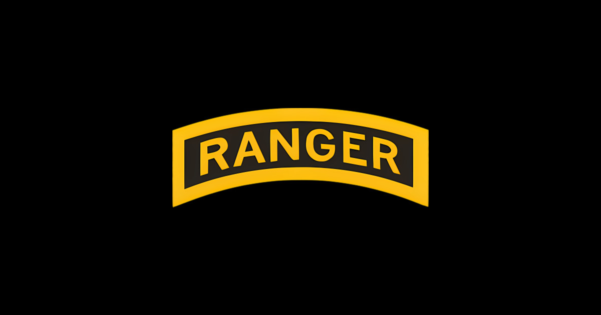 Army Ranger 14 Inch Ranger Tab - Army Ranger Tab - Sticker | TeePublic