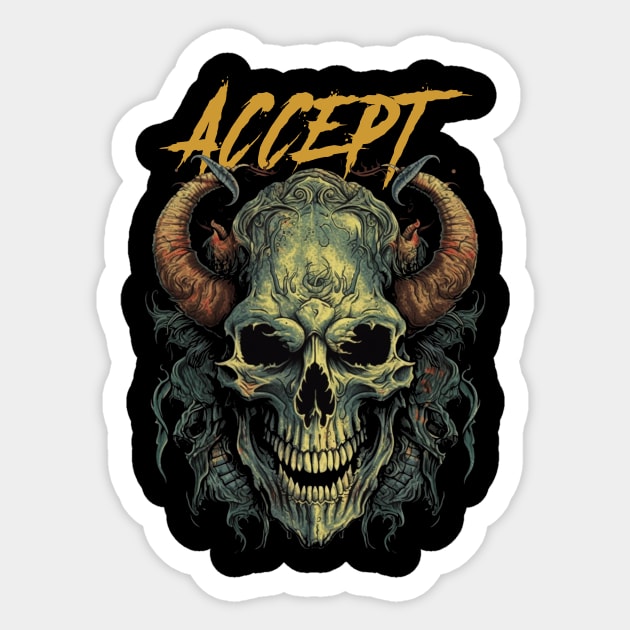 ACCEPT BAND - Accept Band - Sticker | TeePublic