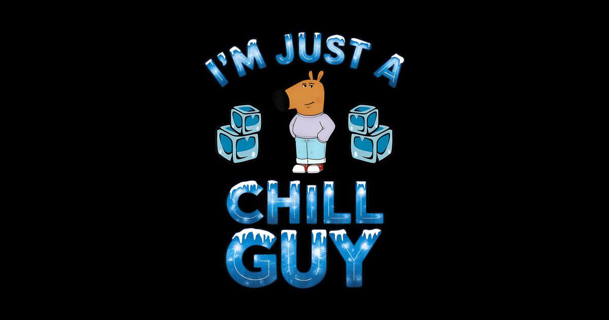 Funny Just A Chill Guy Dog Meme Pop - Chill Guy - Sticker | TeePublic