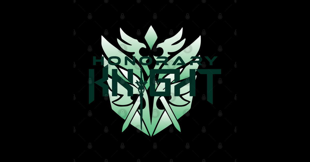 Aether Traveler - Honorary Knight Design - Genshin Impact - Sticker ...