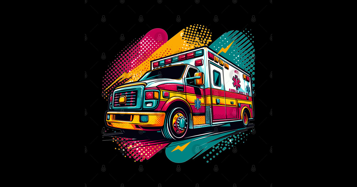 Ambulance - Ambulance - Sticker | TeePublic