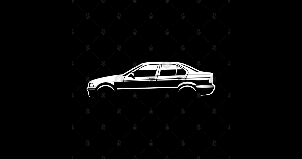 E36 - E36 Sedan - Sticker | TeePublic